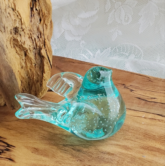 Enesco | Accents | Vintage Blue Glass Bird Lefton Enesco | Poshmark